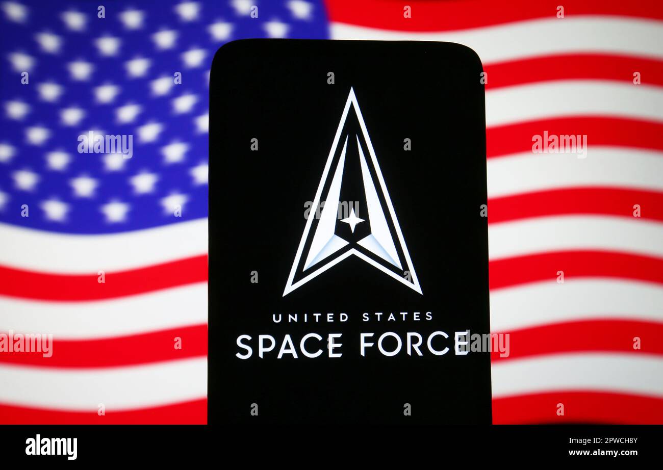 Ukraine. 29th Apr, 2023. In this photo illustration, United States ...