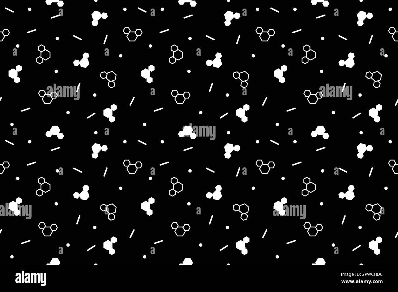 Raster monochrome seamless pattern with small scattered tiny shapes ...