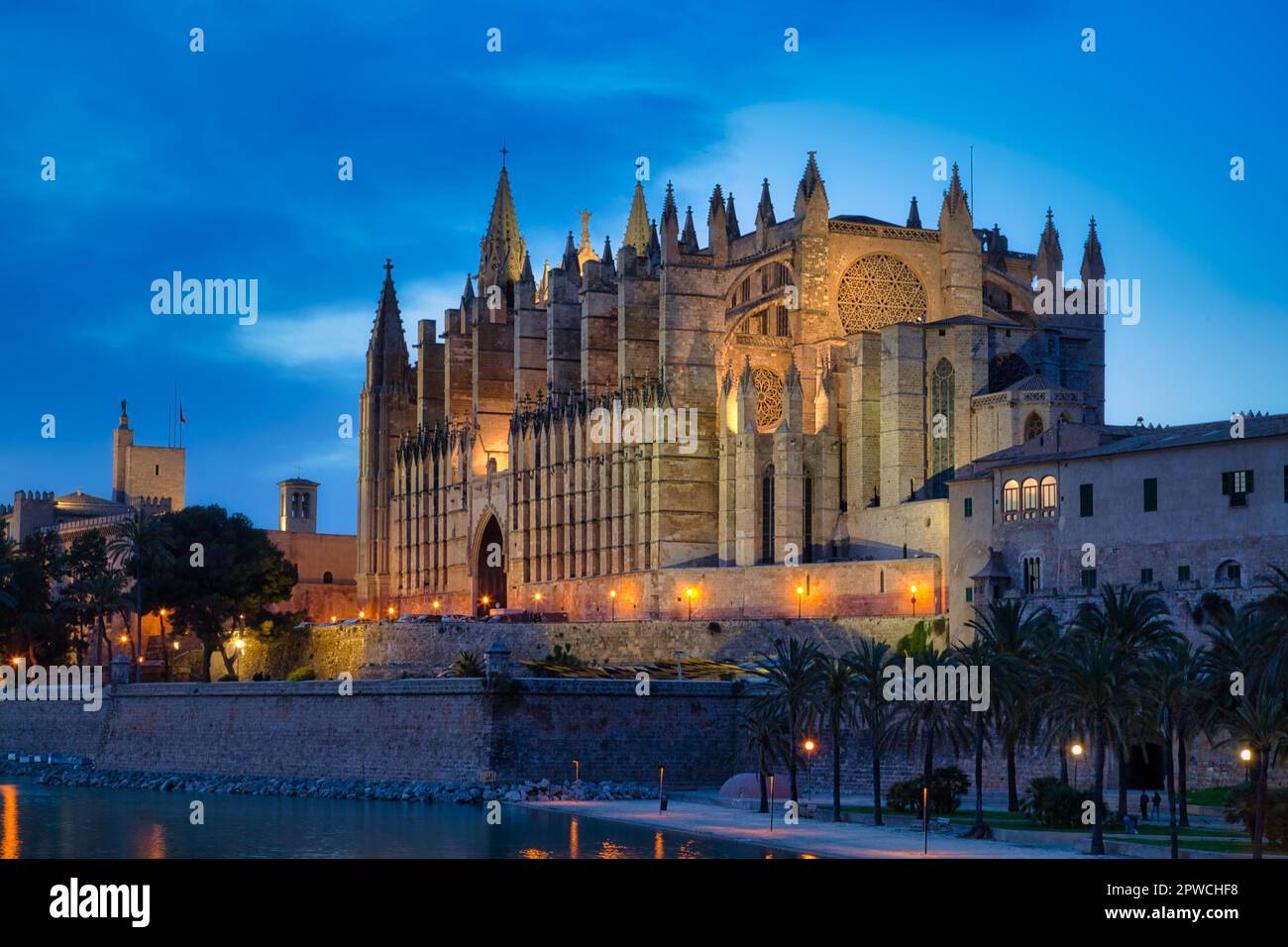 Cathedral of St. Mary La Seu in Gothic architectural style Gothic ...