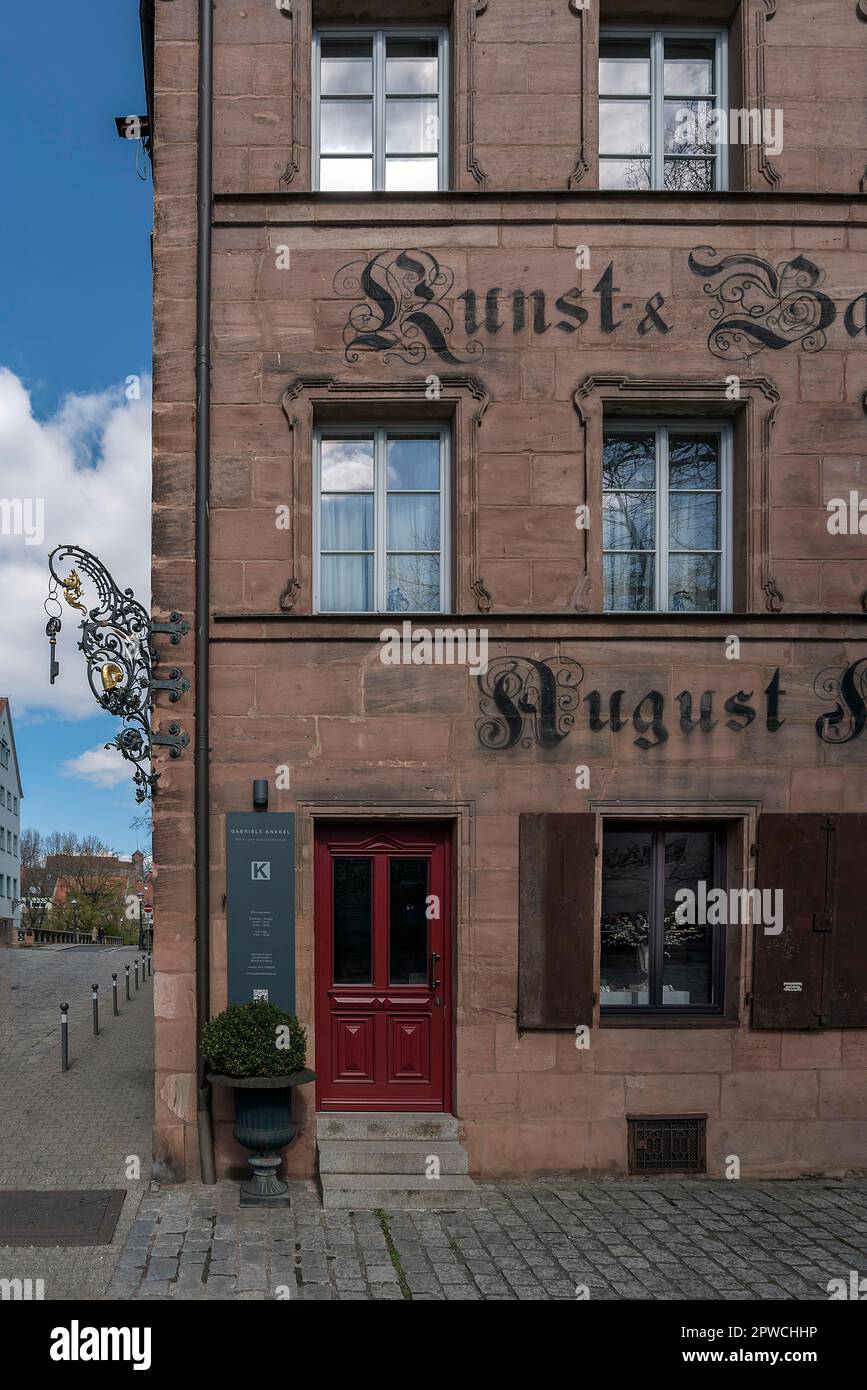 Historical nose sign of an art and building fitter's shop ...