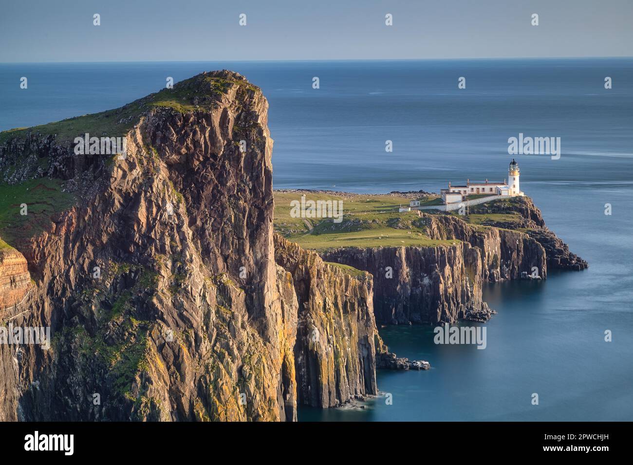 Neist Point Lighthouse on the Isle of Skye, Inner Hebrides, Scottish ...