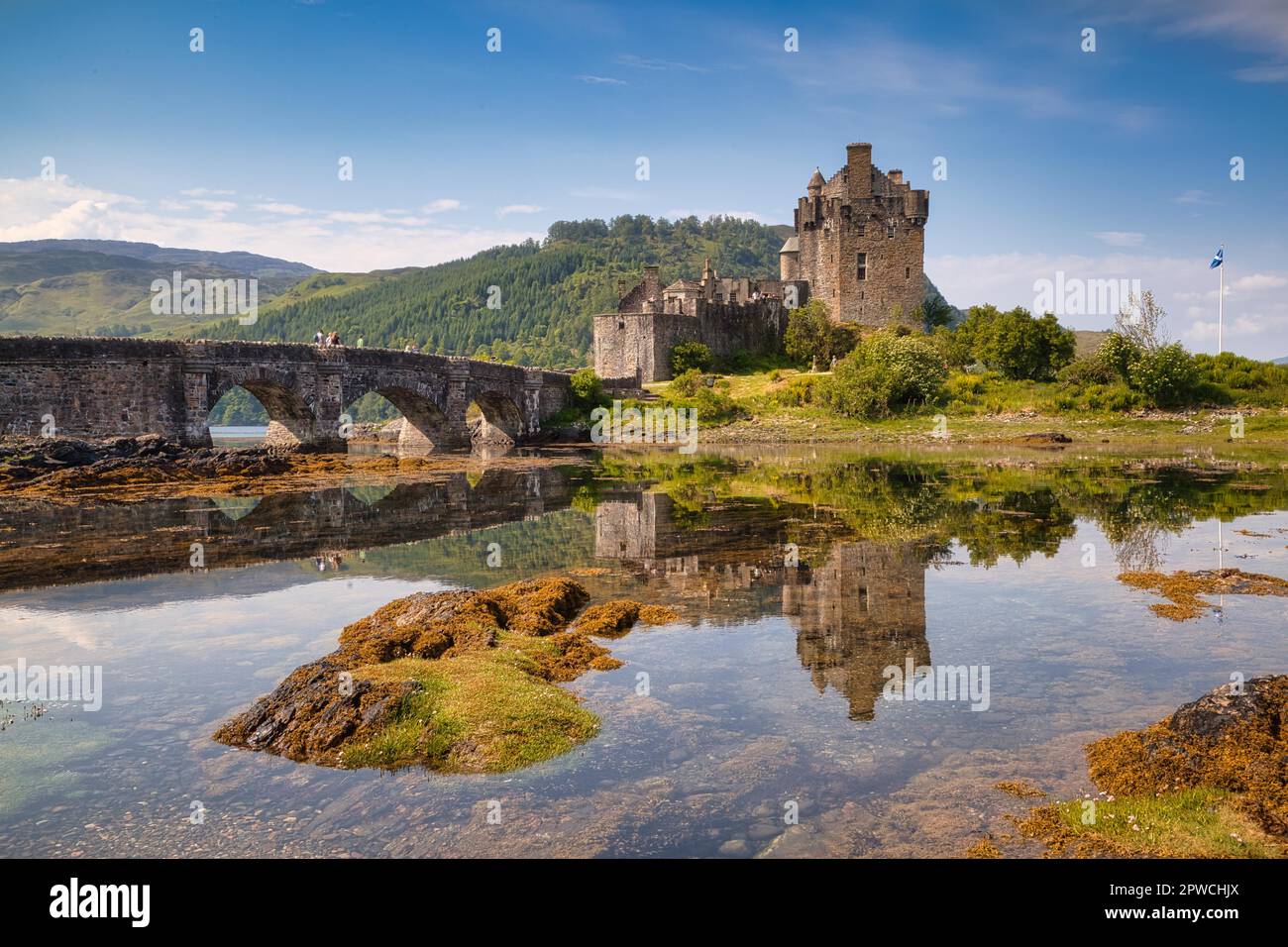 Eilean Donan Castle on Loch Duich, Ross and Cromarty, Scottish ...