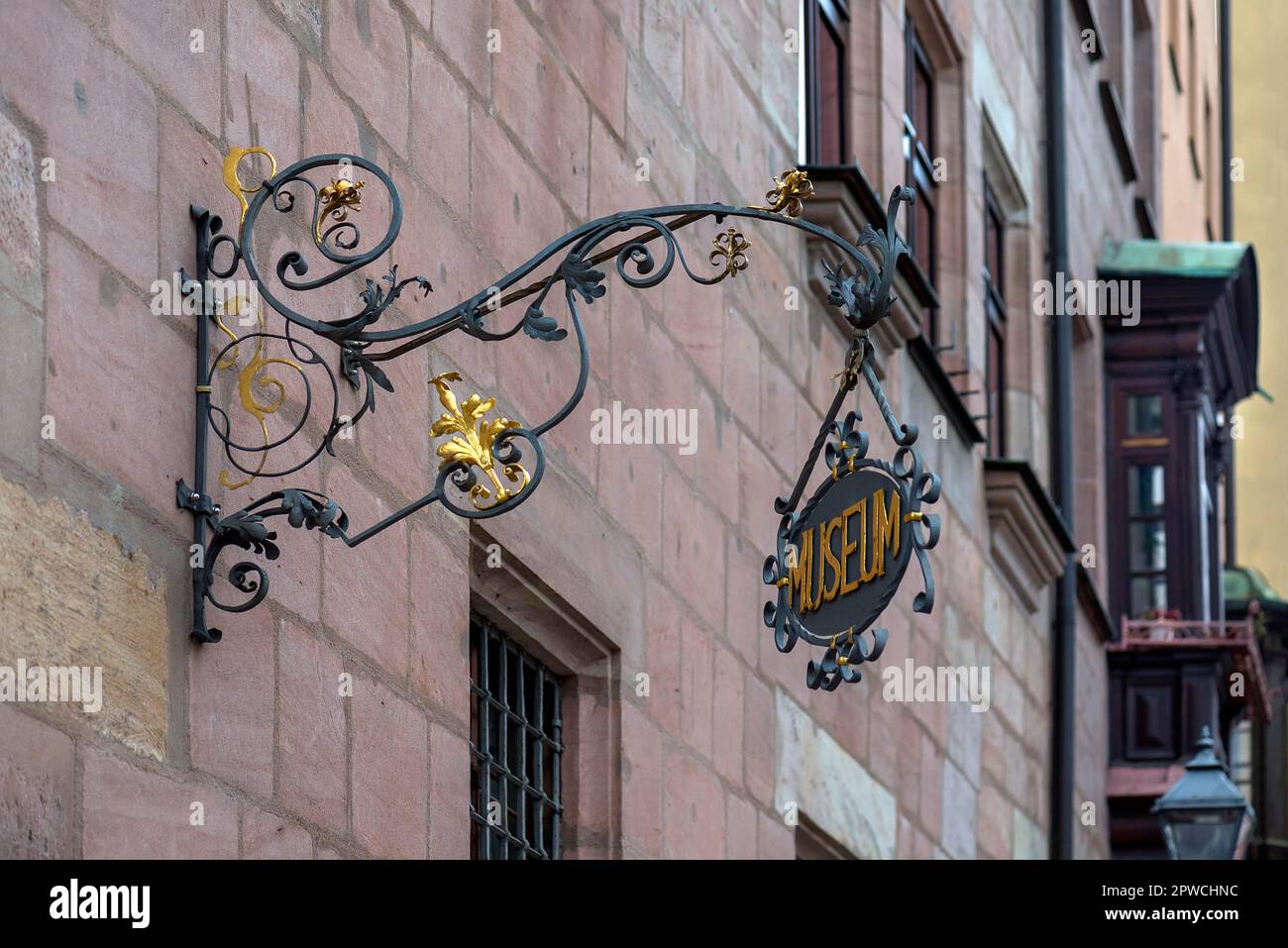 Historical nose sign on the Femobaus, 16th century, former merchant's ...