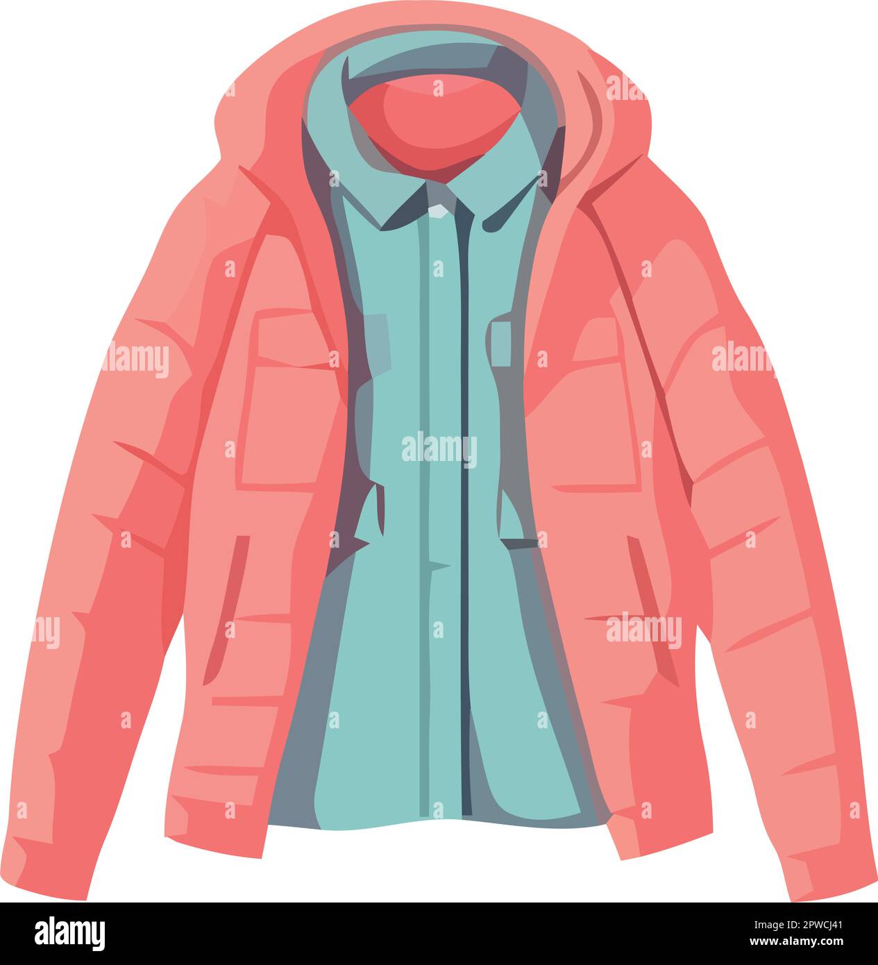 Fashionable winter coat design for men Stock Vector Image & Art - Alamy