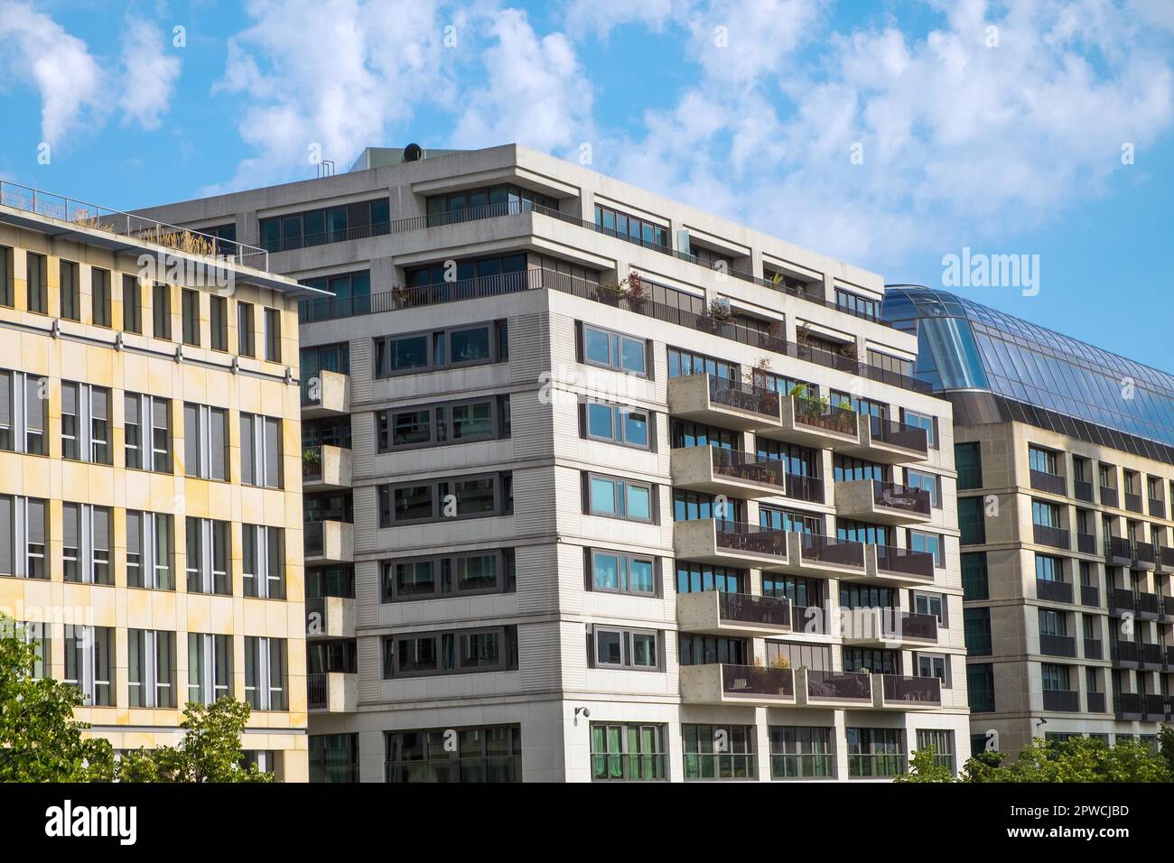 Modern office buildings in Berlin, Germany Stock Photo - Alamy