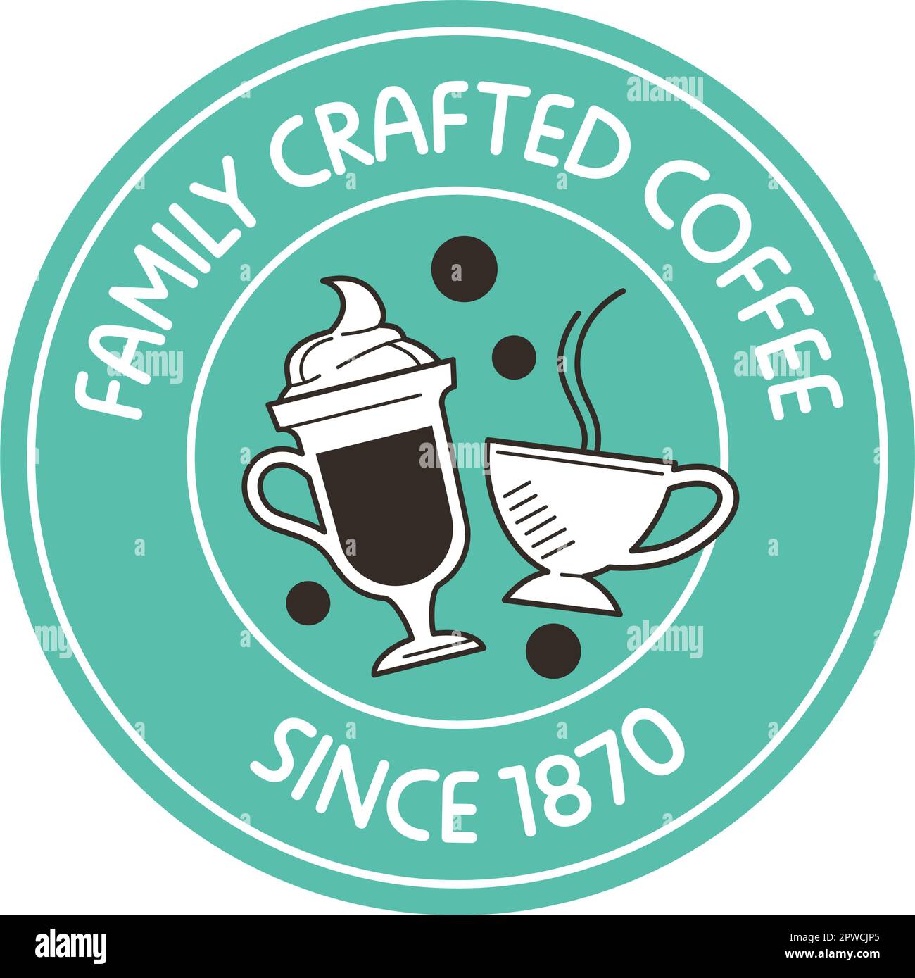 Coffeeshop logo Stock Vector Images - Alamy