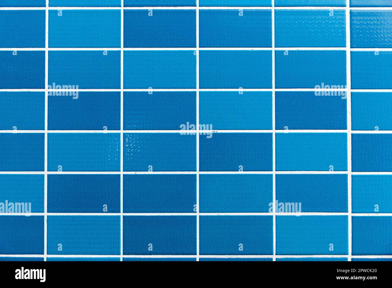 Blue tile background in a bathroom Stock Photo - Alamy