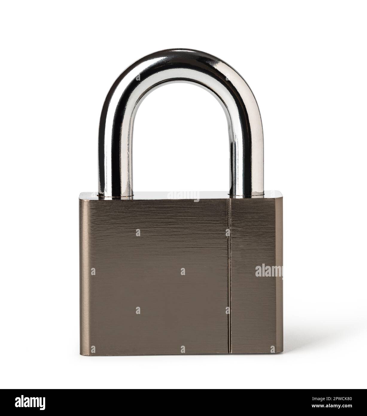 Metal padlock on white background Stock Photo - Alamy