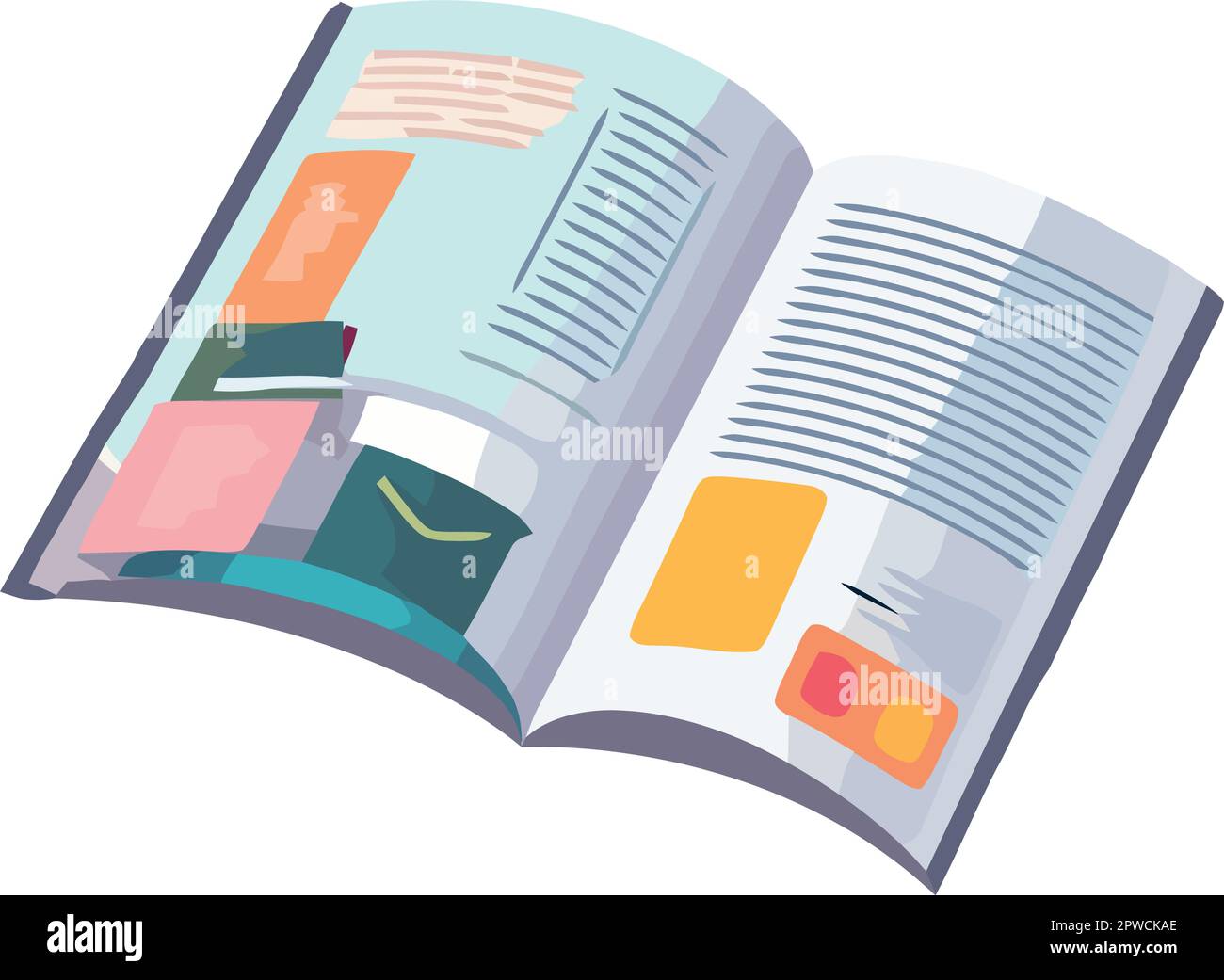 Learning success symbolized by a stacked textbook Stock Vector Image ...