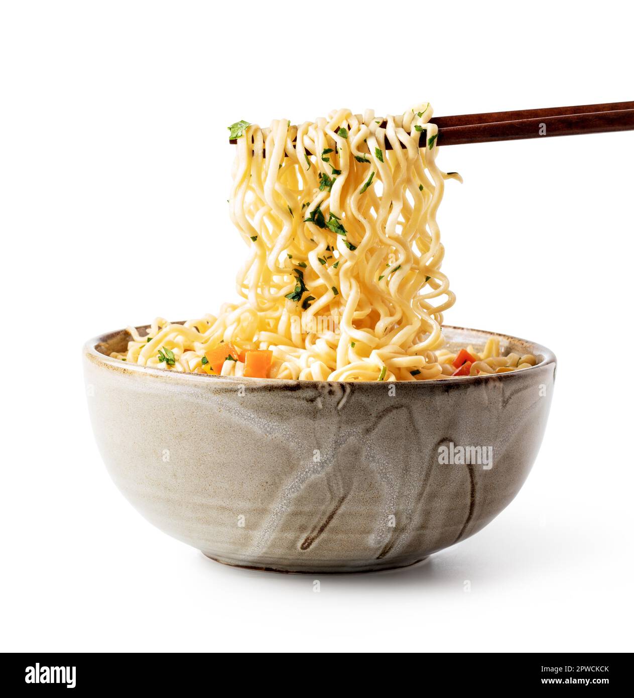 instant noodles isolated on white background Stock Photo - Alamy