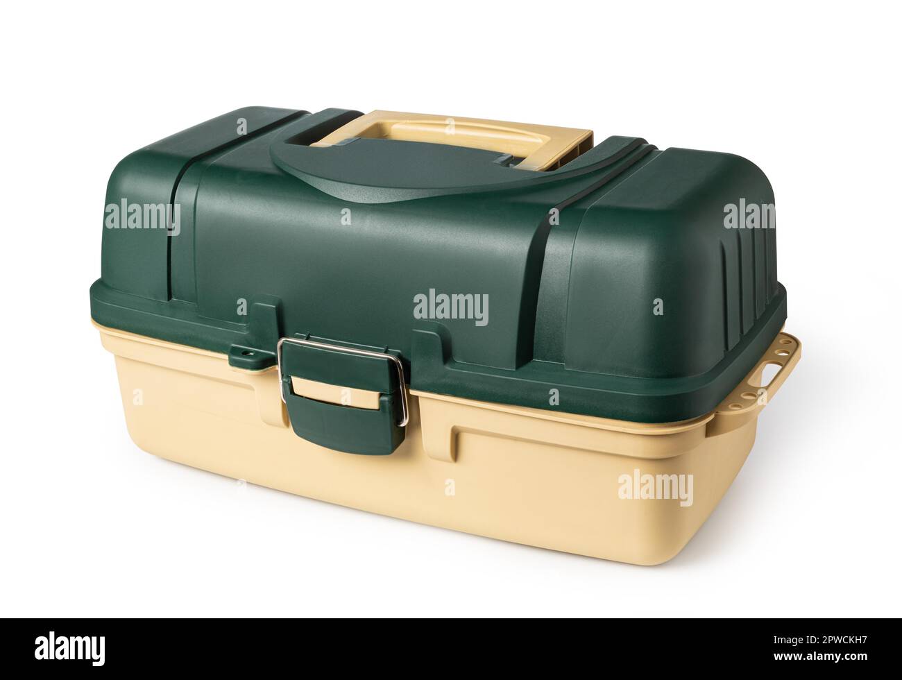 Plastic box for a variety of small items isolated on white background ...