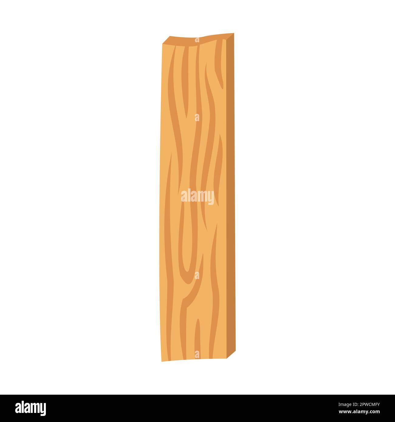 piece of plank with wood structure. Stack of trees with branches ...