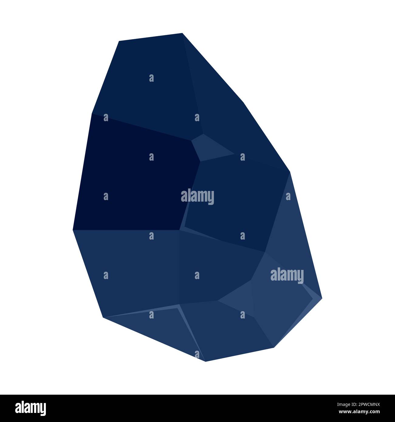 blue gem nugget flat vector illustration. Pile of iron, graphite ...