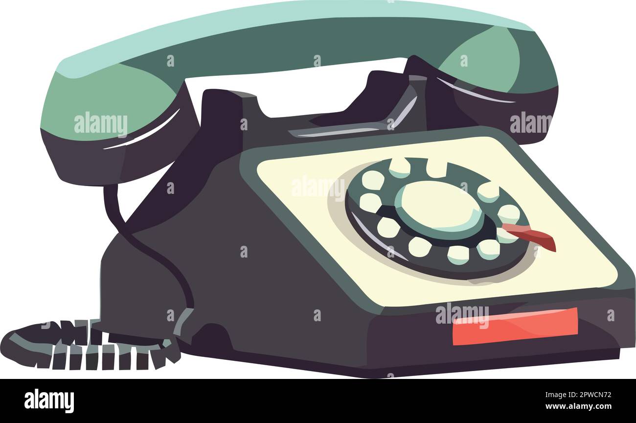 Rotary phone symbol of nostalgia Stock Vector Image & Art - Alamy