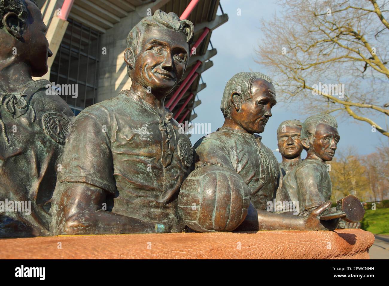 Sculpture and monument to football World Cup 1954, Miracle of Bern ...