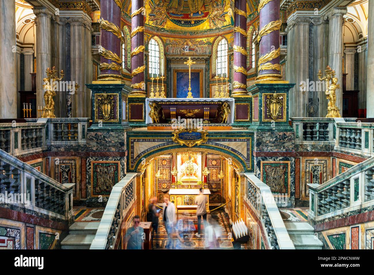 Confessio in the Basilica Papale di Santa Maria Magiorre, Rome, Lazio ...