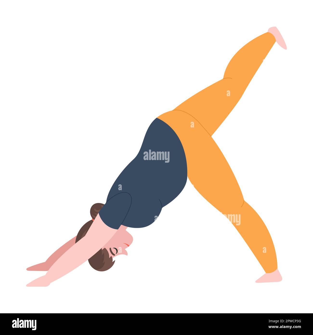 persistent and stubborn Cartoon woman doing yoga exercises vector ... persistent and stubborn Cartoon woman doing yoga exercises vector ...