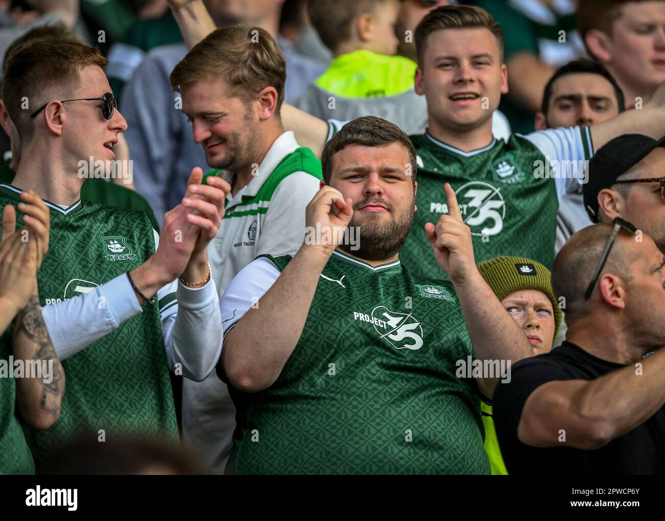 Plymouth Argyle fans during the Sky Bet League 1 match Plymouth Argyle ...