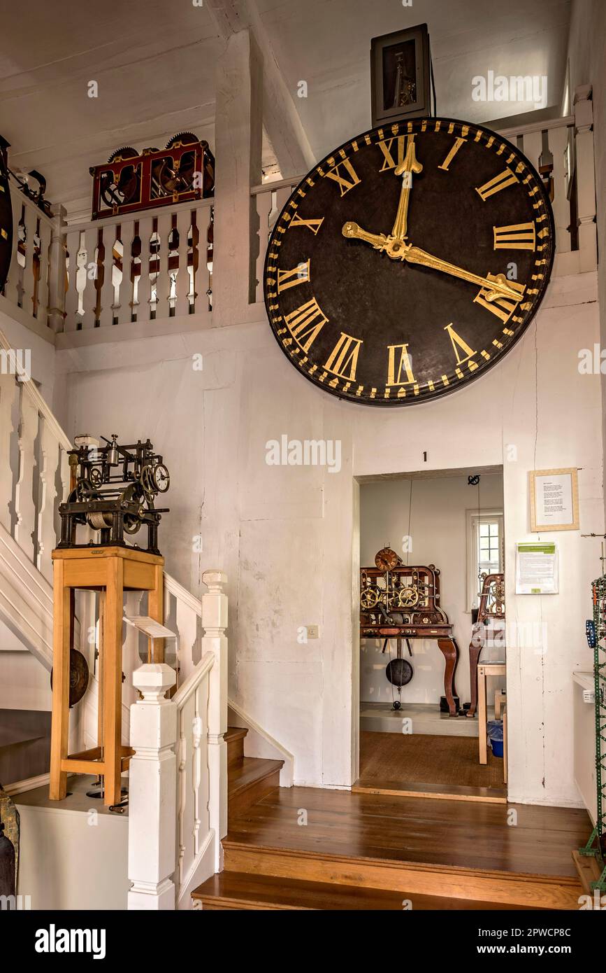 Exhibition of historical gymnastics clocks, clocks, dials, house from ...