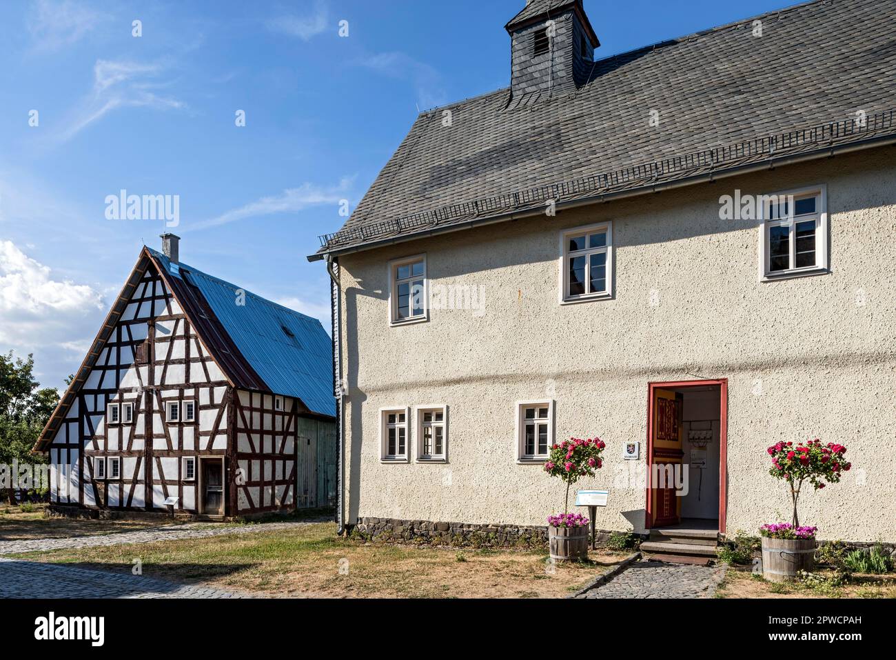 House from Mademuehlen, historical half-timbered house, House from ...