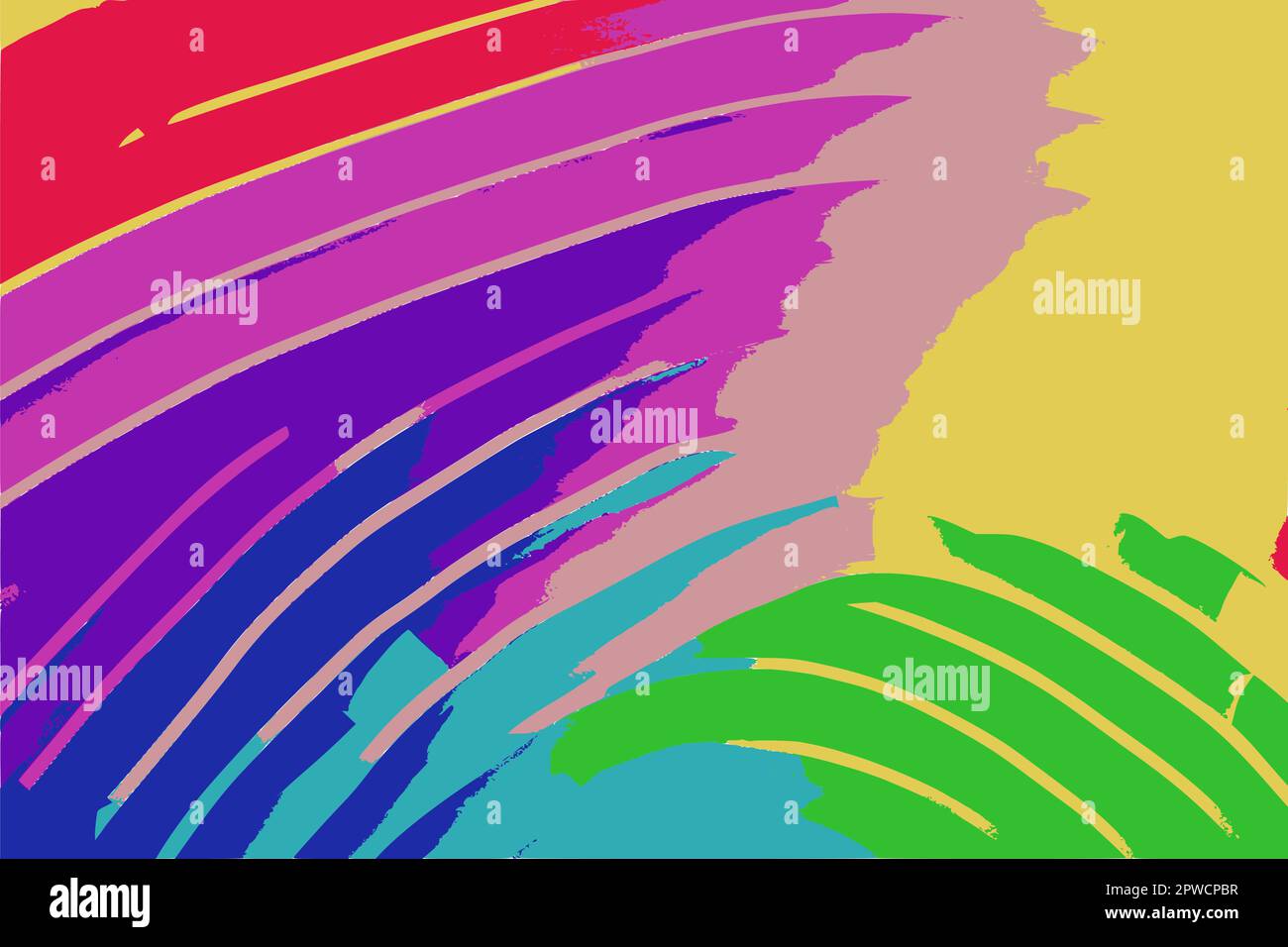 An abstract rainbow background vector illustration Stock Vector Image ...