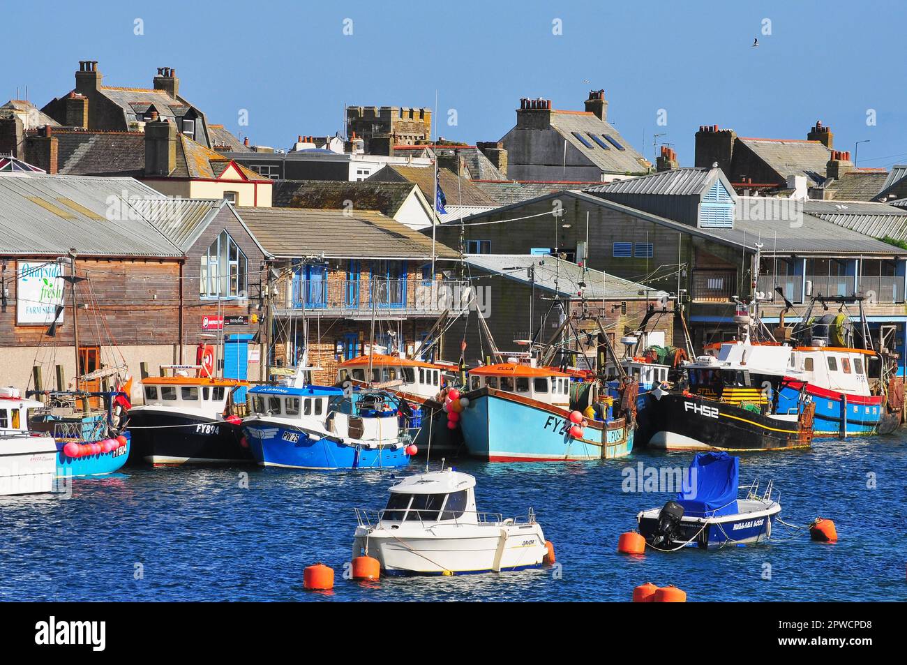 Port of Looe, Cornwall, Great Britain Stock Photo - Alamy