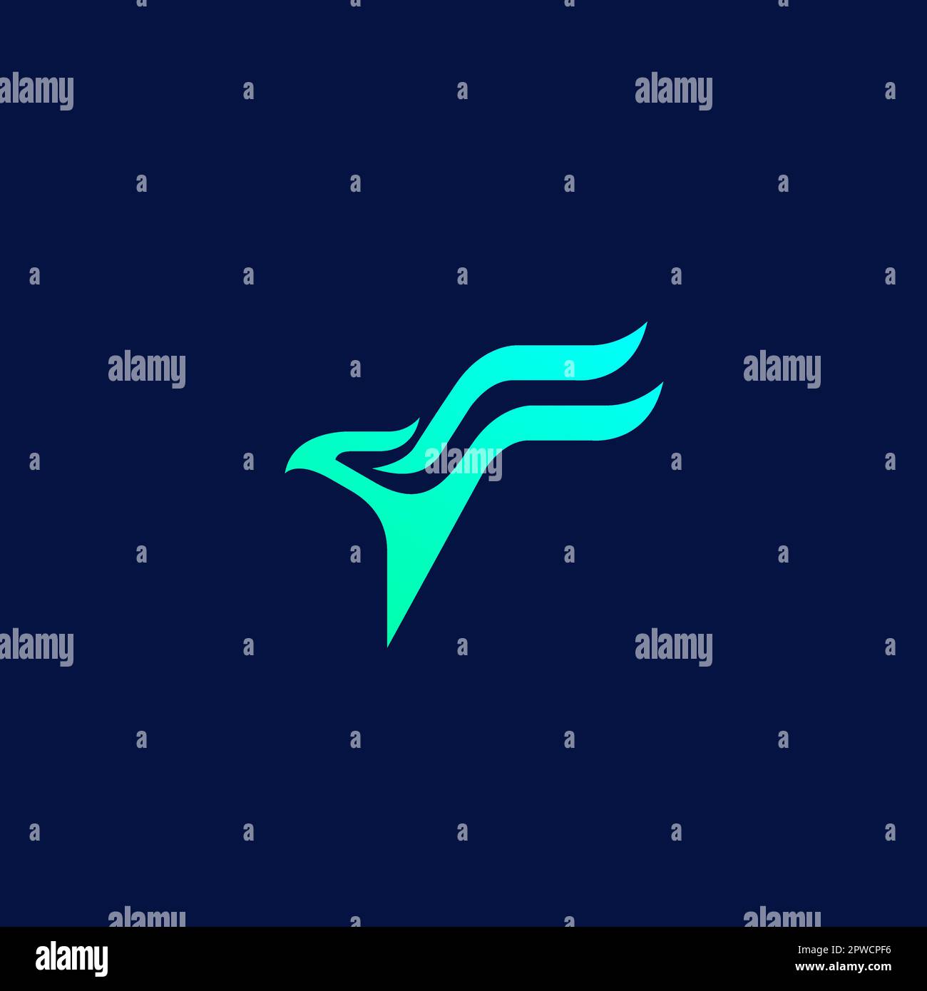 Falcon Logo Letter F. Eagle Letter F Logo. F Falcon Stock Vector Image ...