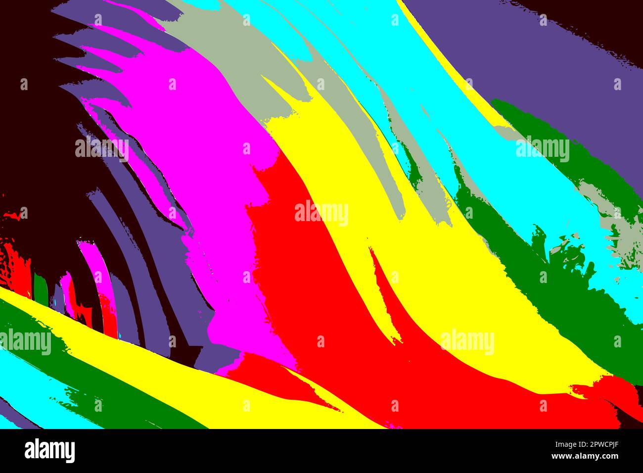 An abstract rainbow background vector illustration Stock Vector Image ...