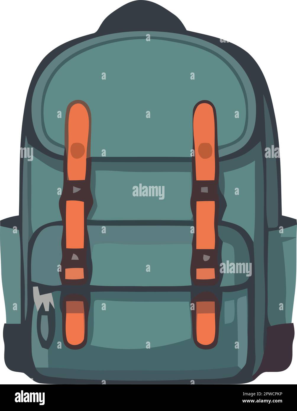 Adventure backpack symbolizes exploration icon Stock Vector Image & Art ...