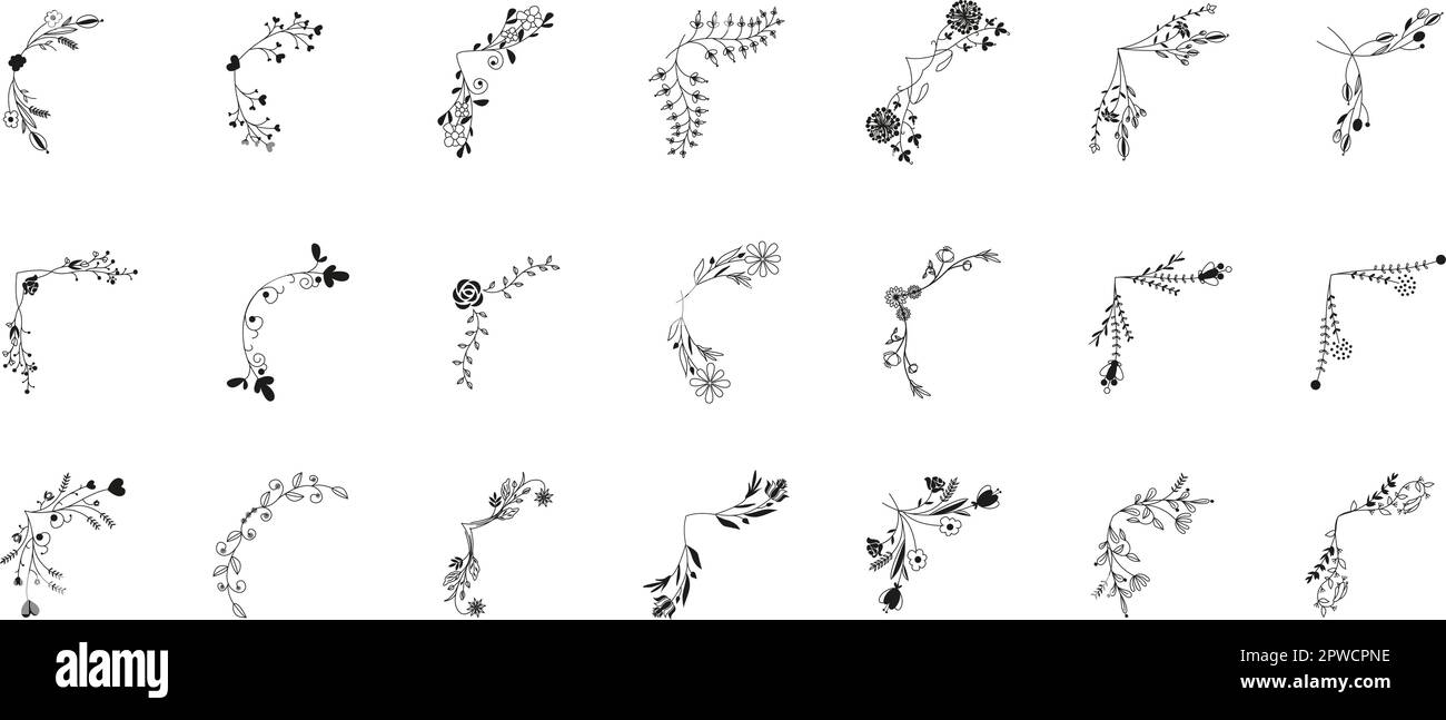 Vintage baroque corner ornament retro pattern antique style acanthus ...