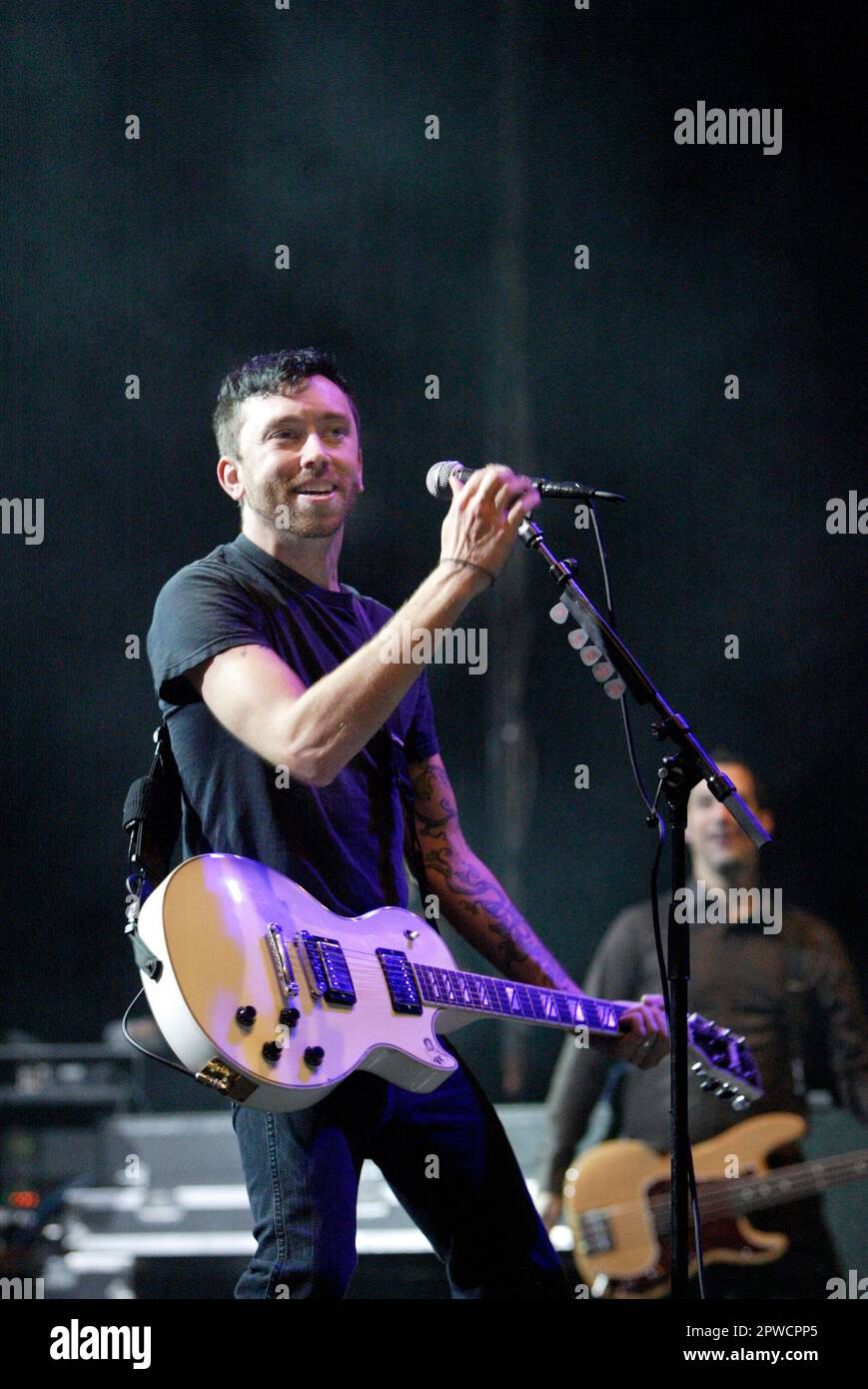 Tim McIlrath of Rise Against. Rockstar Taste of Chaos 2007 at Sydney ...