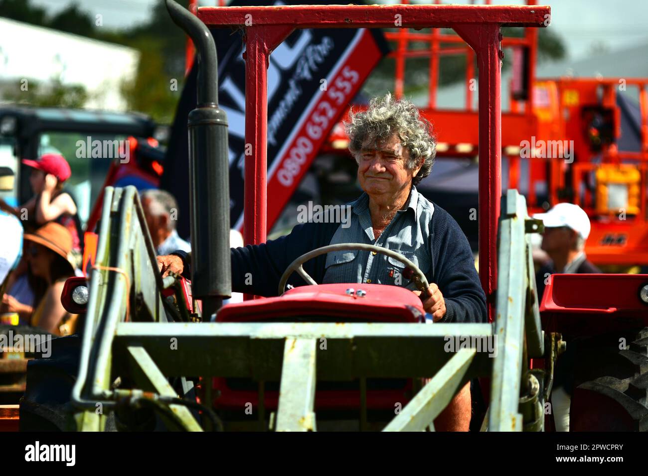 Farmer riding tractor hi-res stock photography and images - Alamy