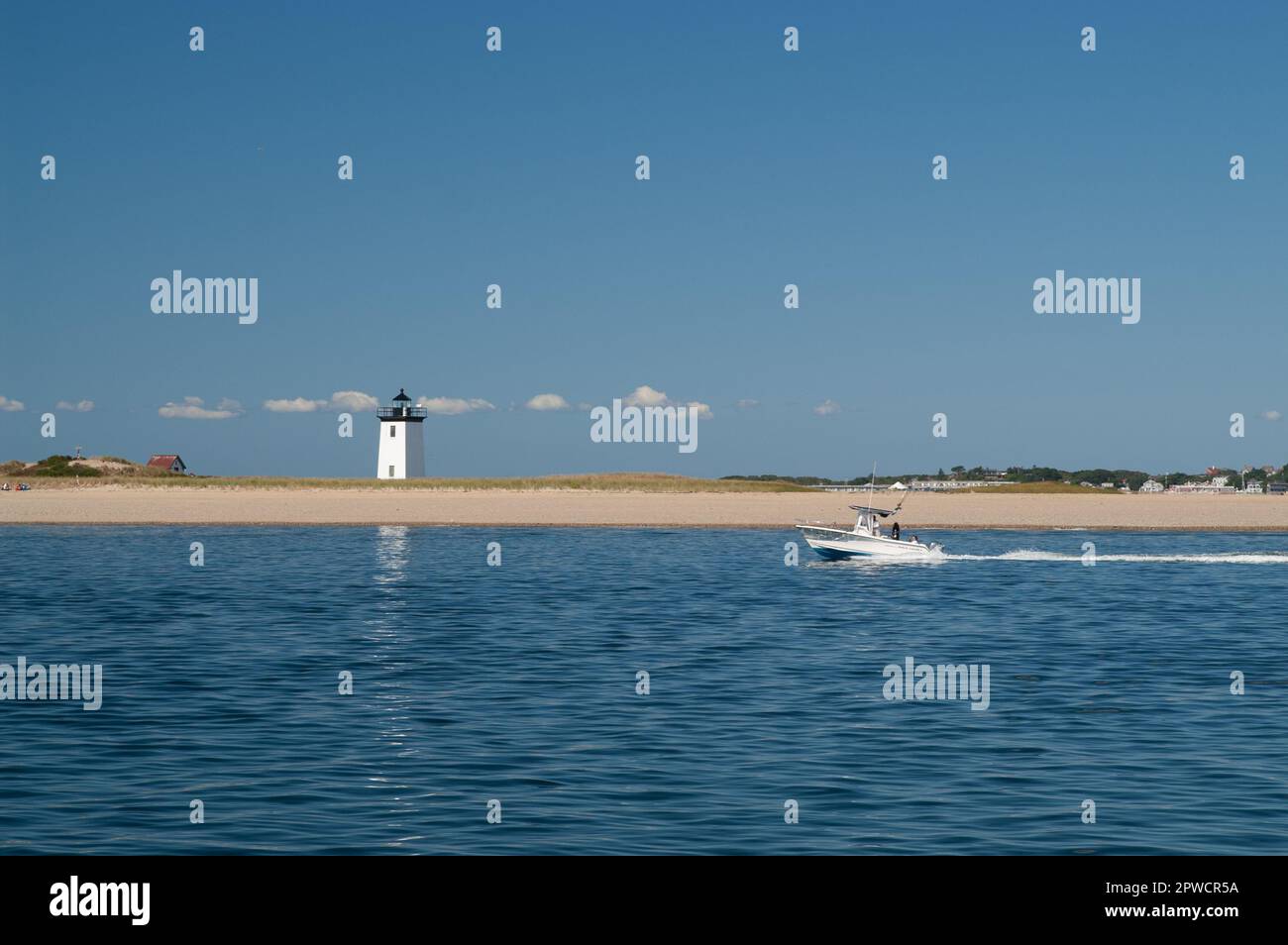 Cape Cod Bay and Long Point Lightstation, Provincetown, Massachusetts ...