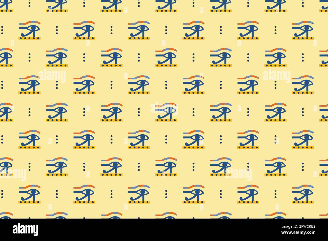 Ancient Egypt seamless pattern. Hieroglyphic carvings on the exterior ...