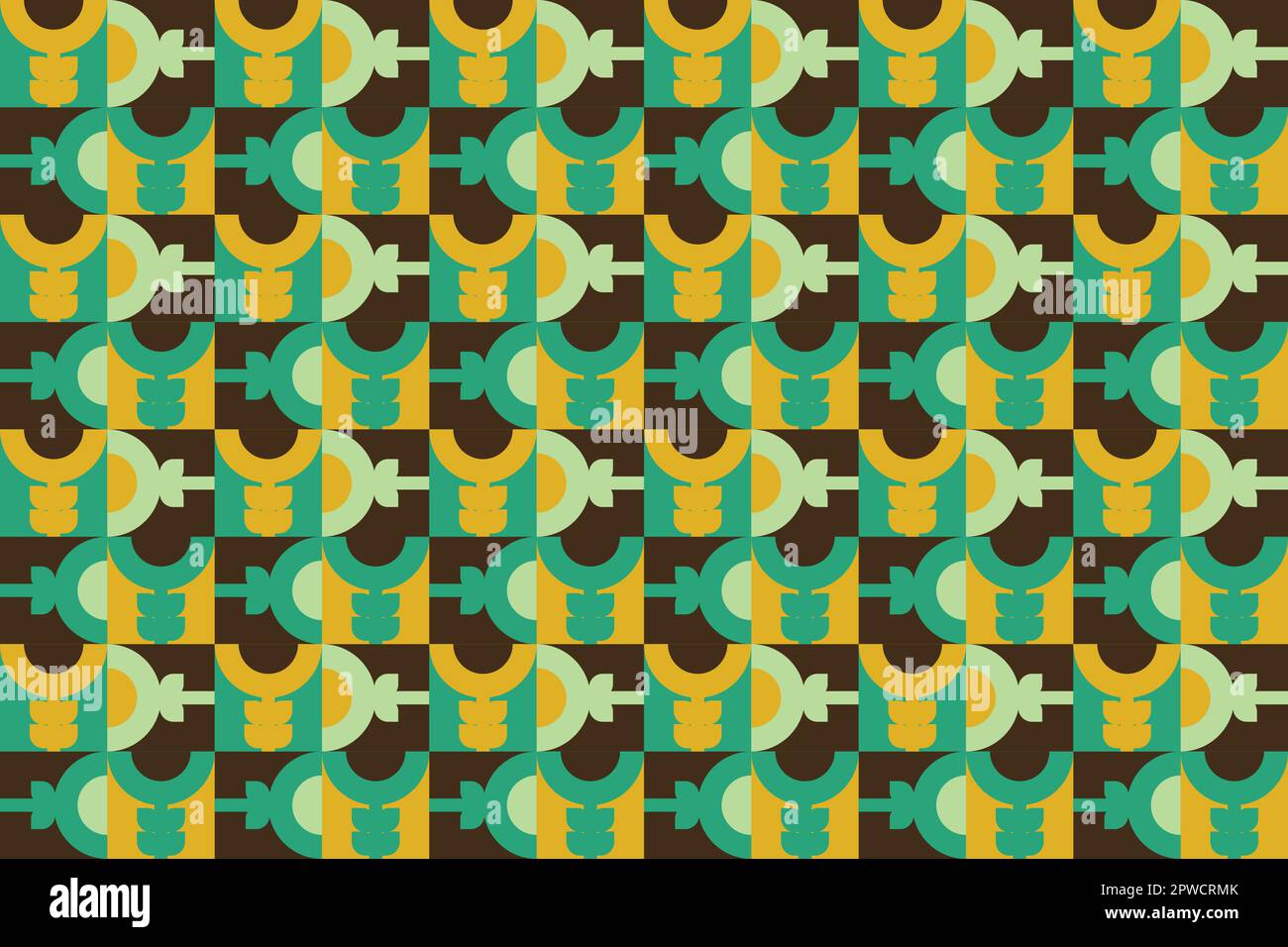 seamless pattern with ethnic of borneo batik style. traditional ...