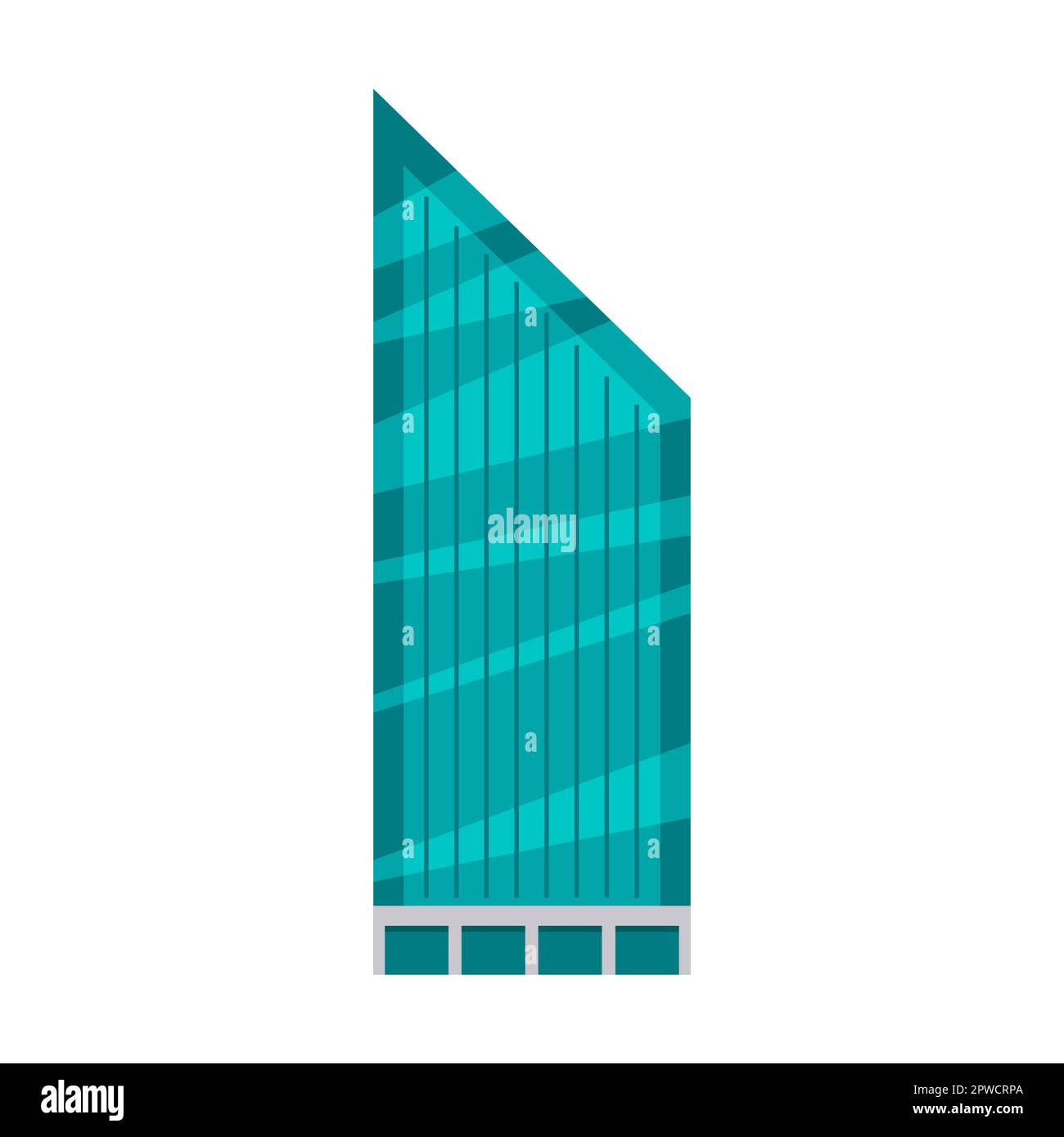 Modern facade of building. Vector illustration of house and condo ...
