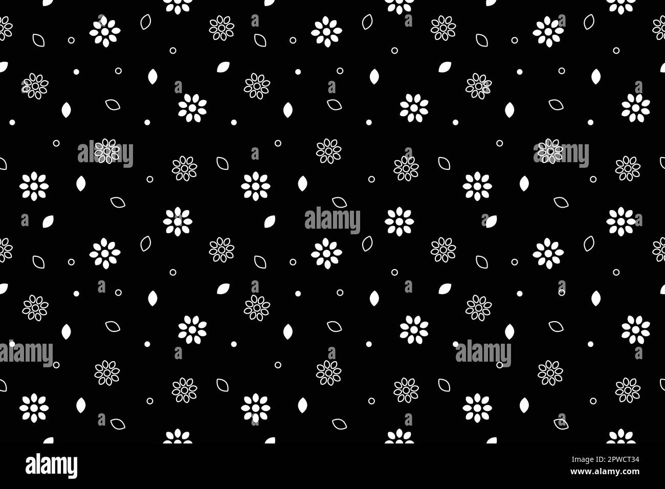 Raster monochrome seamless pattern with small scattered tiny shapes ...