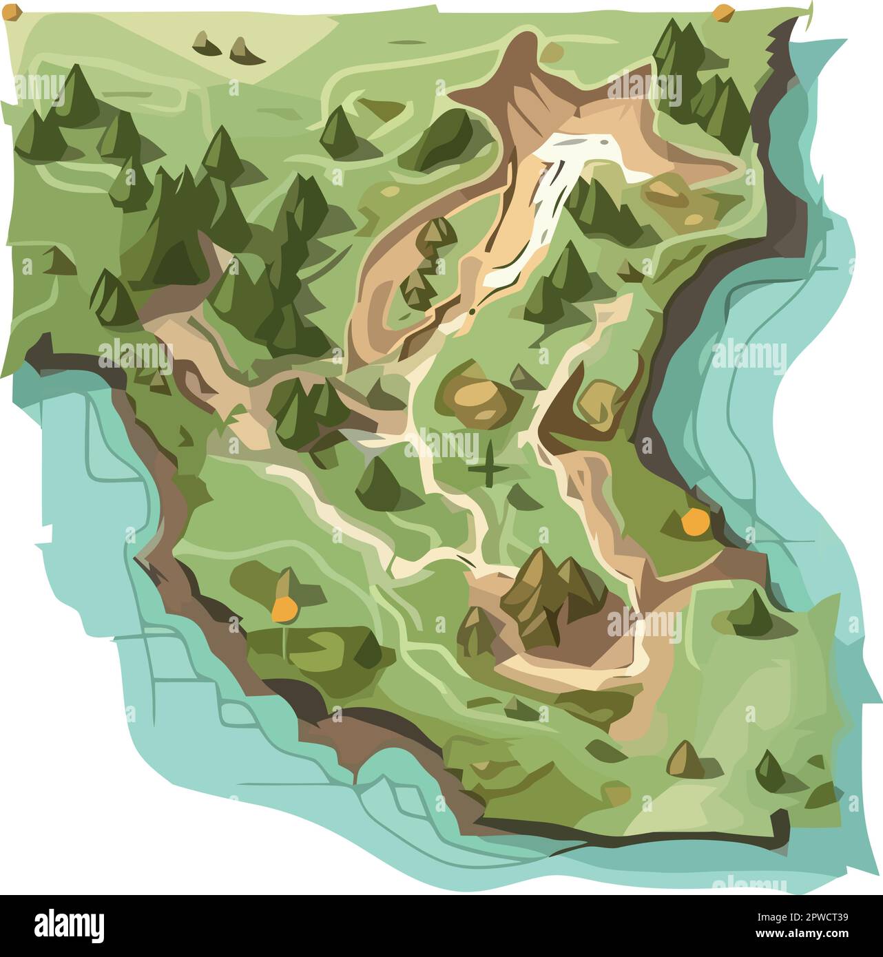map geography air view icon Stock Vector Image & Art - Alamy