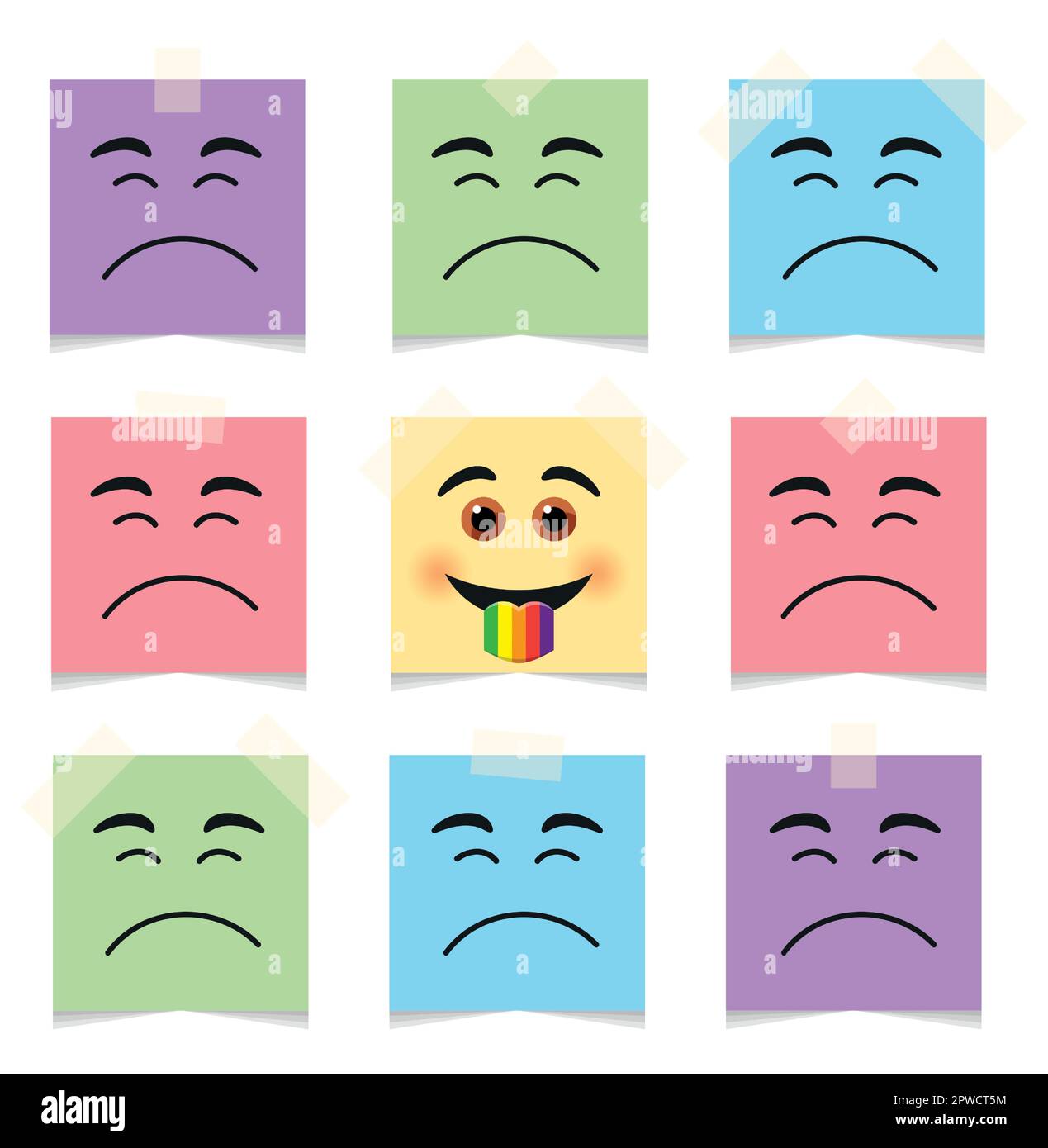 Sad meaning Stock Vector Images - Alamy