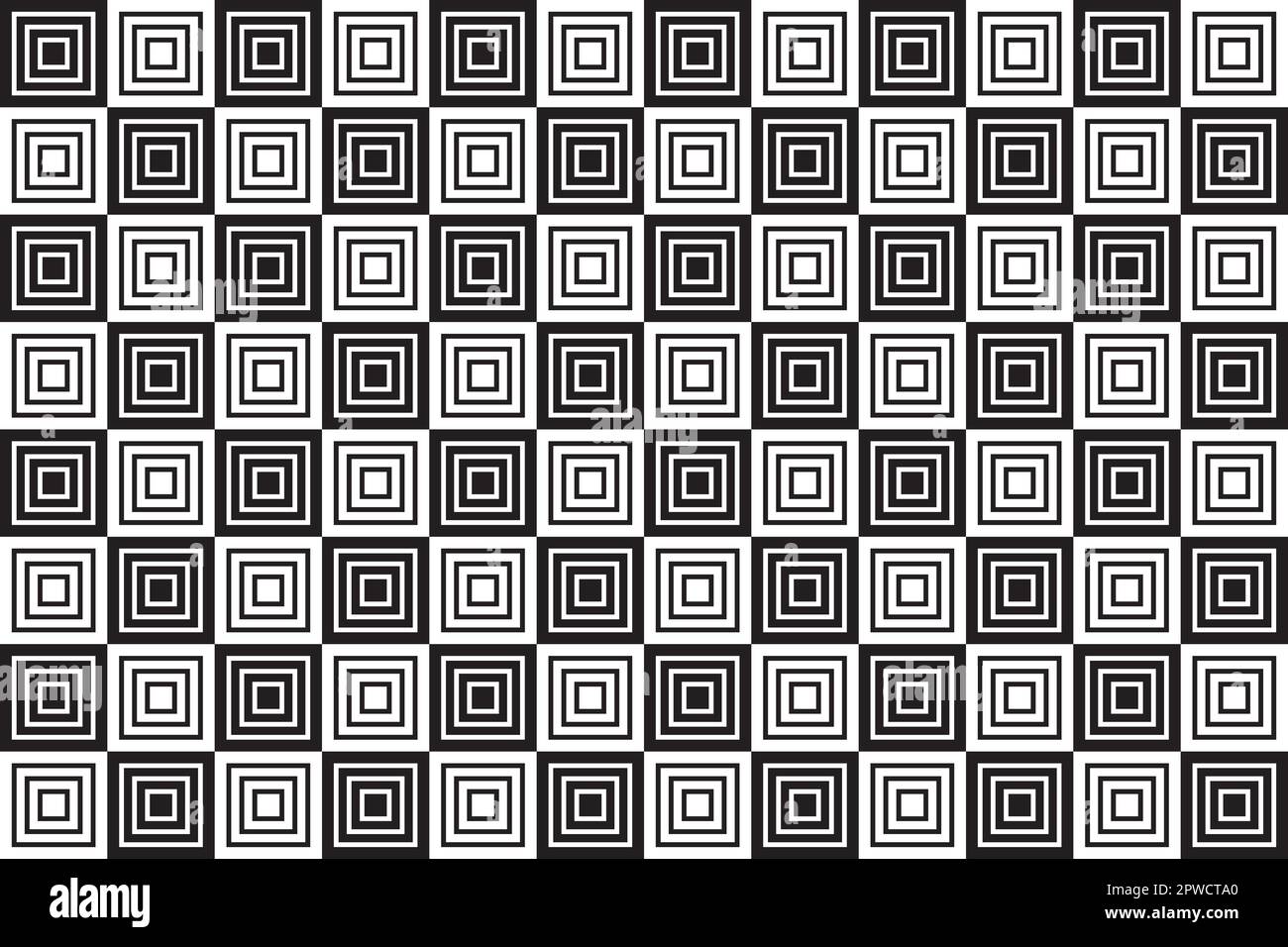 Seamless Pattern In Traditional Style Repeated Squares Bright