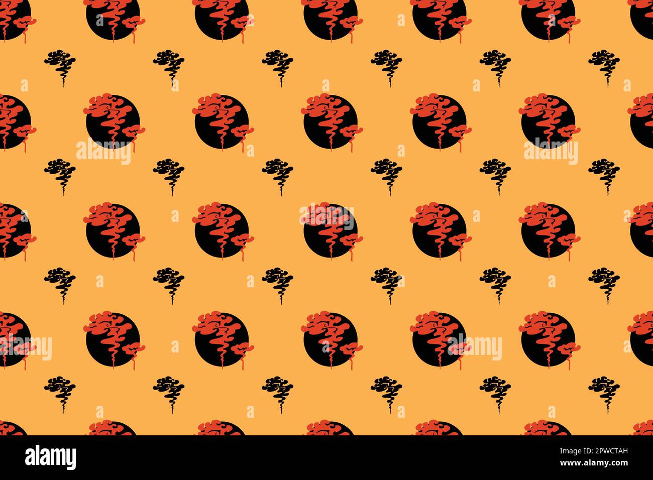 Asian seamless pattern with Chinese taditional styles. Abstract hand ...