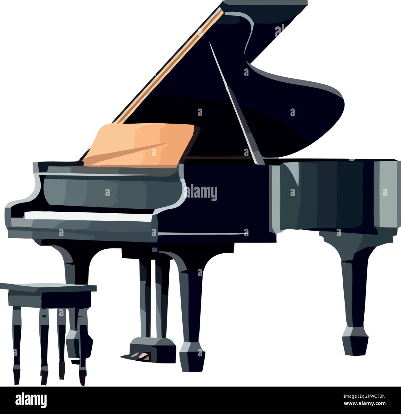antique grand piano instrument icon Stock Vector Image & Art - Alamy antique grand piano instrument icon Stock Vector Image & Art - Alamy