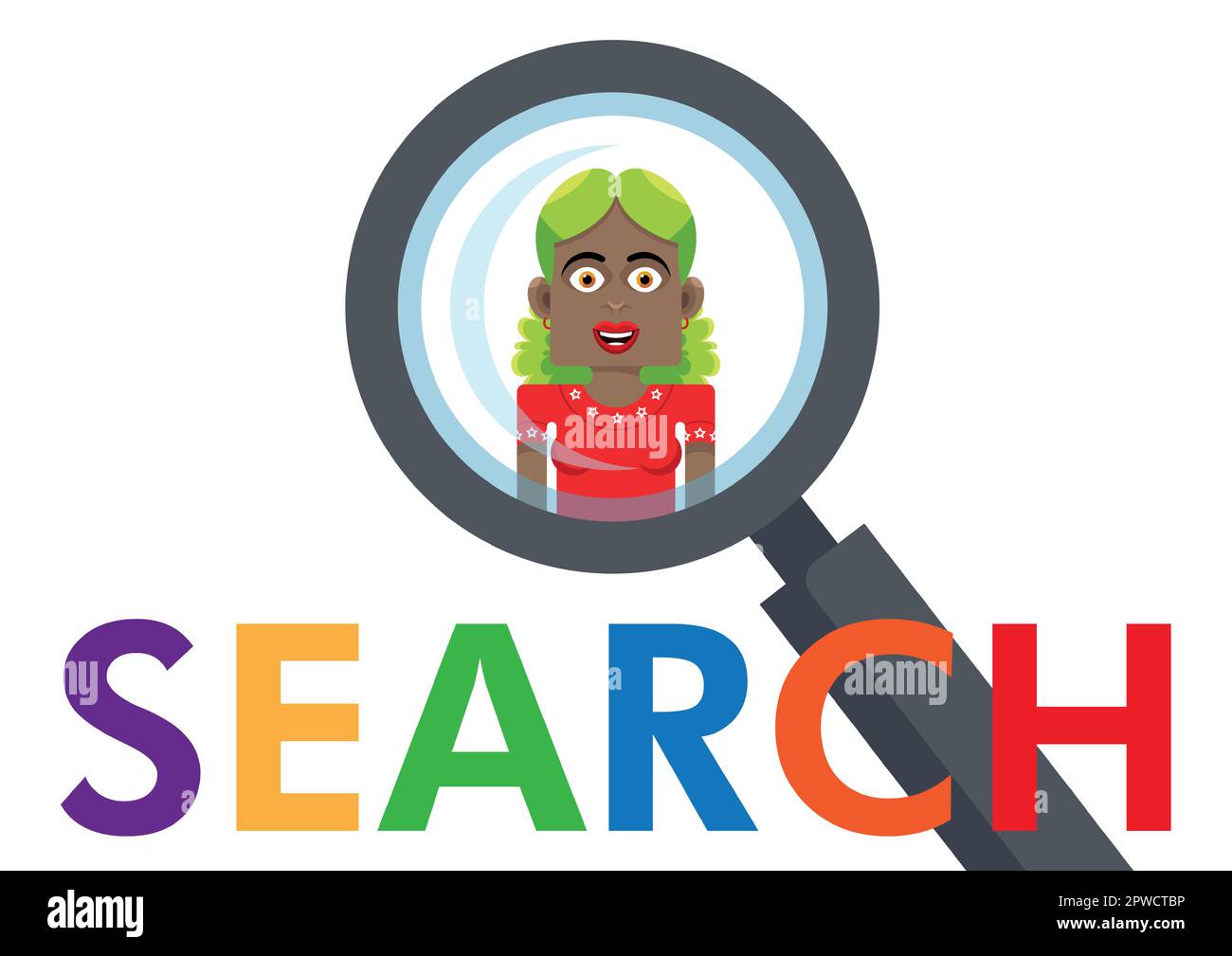 Happy search Stock Vector Images - Alamy