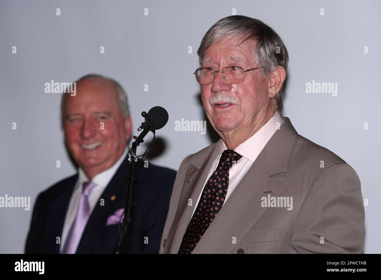 Reg Grundy (right) and Alan Jones Australian media mogul Reg Grundy ...