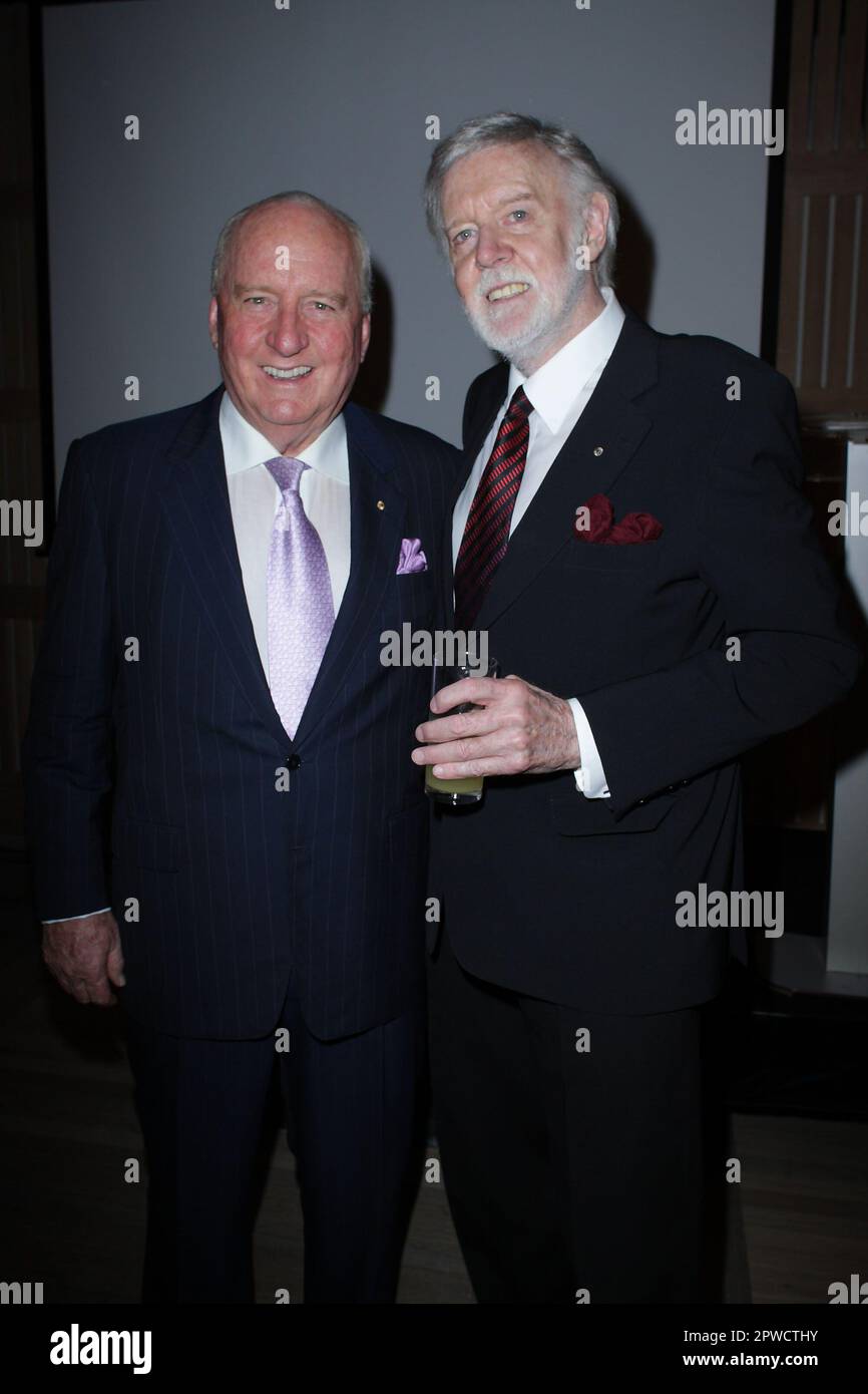 Alan Jones and Barry Crocker Australian media mogul Reg Grundy launch ...