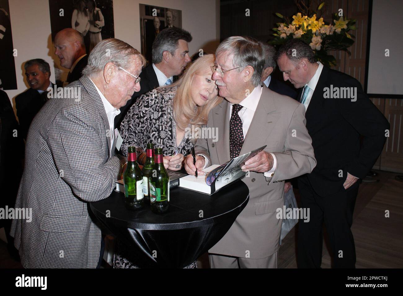 Reg Grundy and Joy Chambers Grundy Australian media mogul Reg Grundy ...