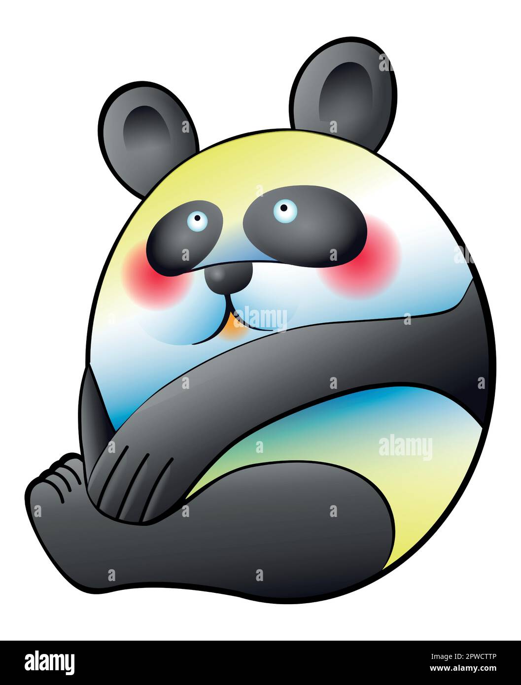 Colorful panda bear Stock Vector Image & Art - Alamy