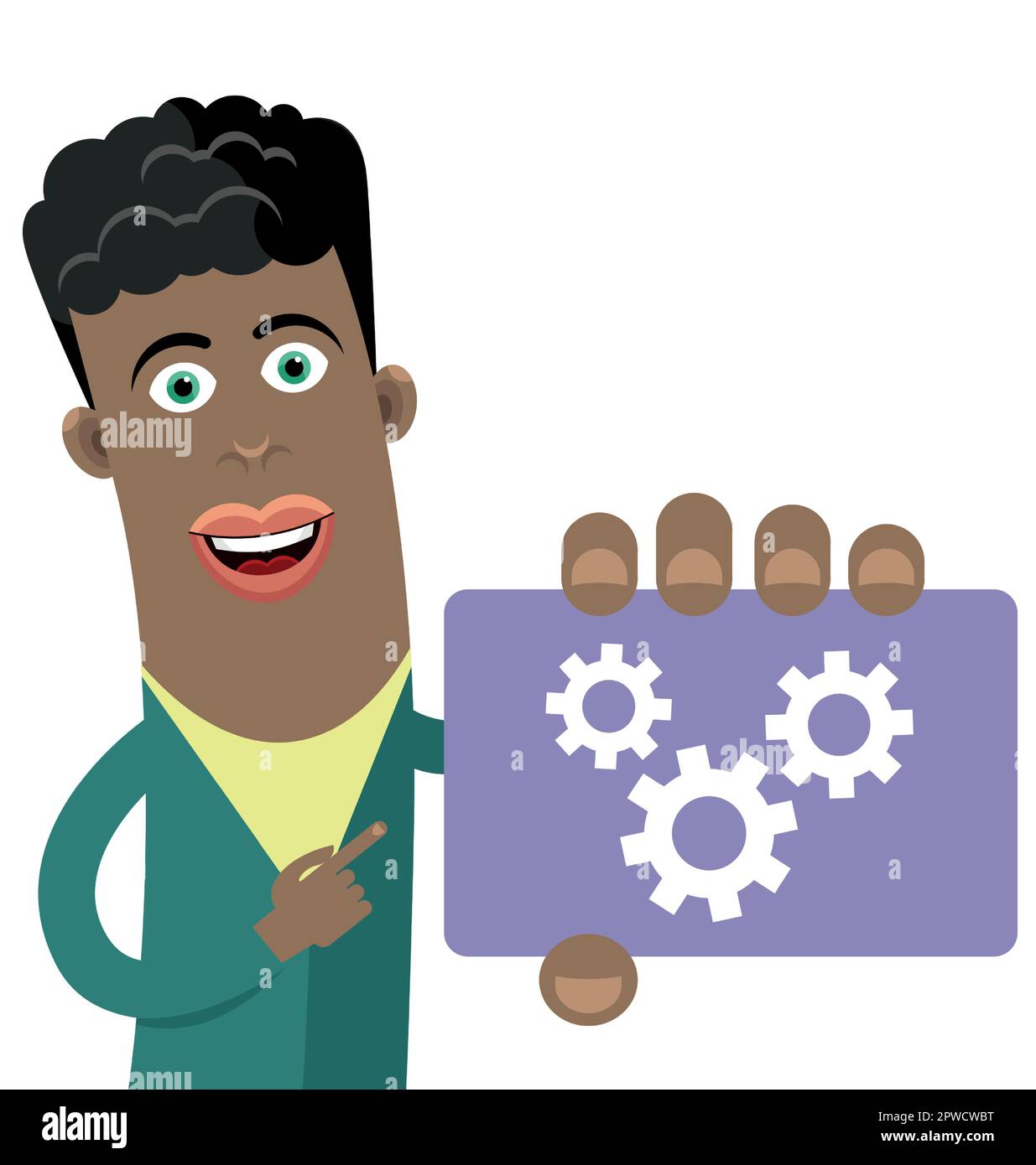 Man card hand Stock Vector Images - Alamy