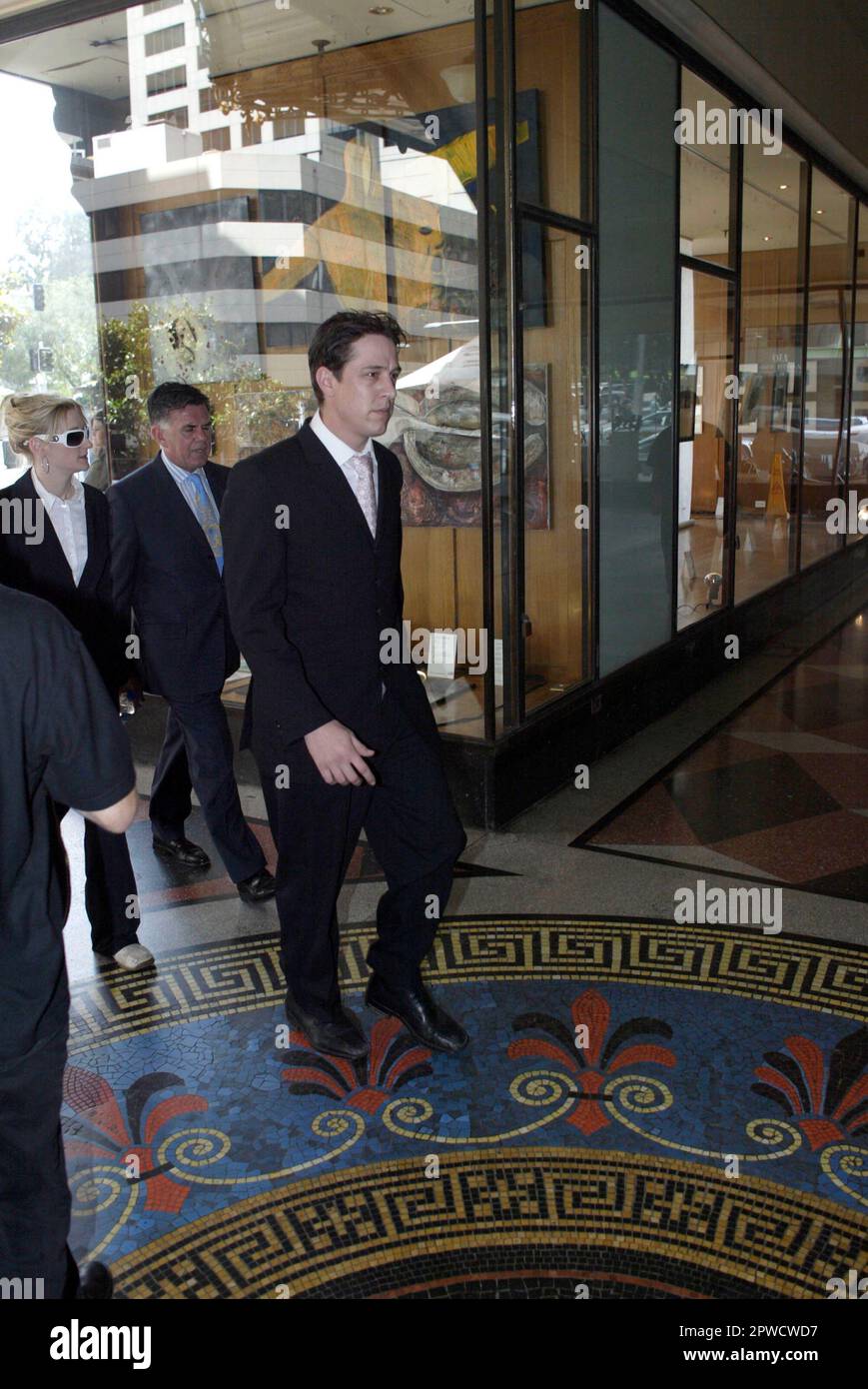 Samuel Johnson arriving at Sydney’s Downing Centre Courthouse with his ...