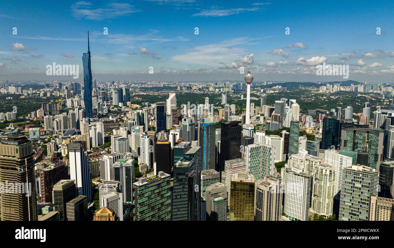 Kuala Lumpur, Malaysia - September 11, 2022: Skyscrapers in Kuala ...